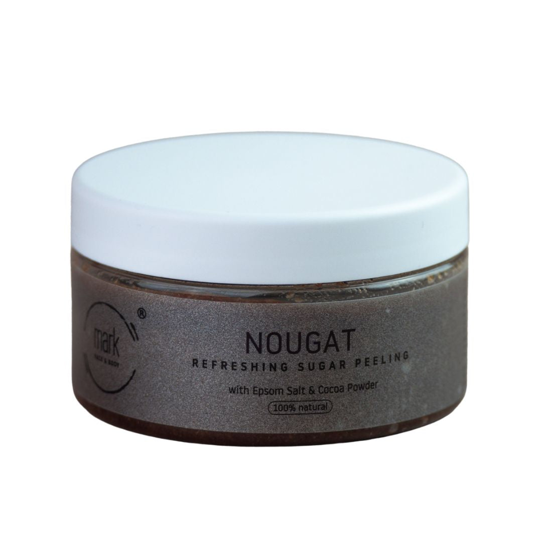 MARK sugar scrub Nougat - s organickým kakaom – 🌸 MARK face and body